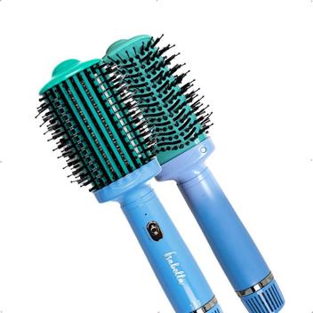 Escova Secadora Com Pente Alisador Isabella Azul Segredo Dela 110V ...