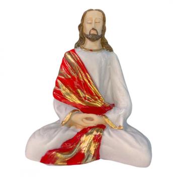 Escultura Jesus Meditando 21 cm em Resina - Lua Mística - 100% Original ...