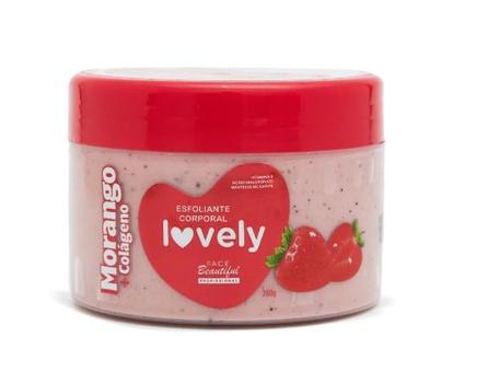 Esfoliante Corporal Lovely Morango e Colágeno Face Beautiful 280g - Cuidados com o Corpo ...