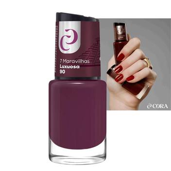 Esmalte 7 Maravilhas Cor Vermelho Luxuosa 7ml Cora - Esmalte - Magazine ...