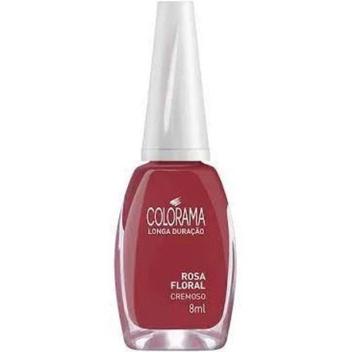 Esmalte cremoso rosa floral 8ml colorama - Esmalte - Magazine Luiza