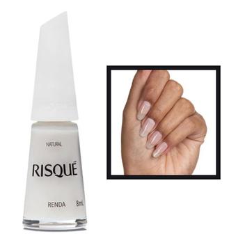 Esmalte Risque Renda Natural Francesinha Hipoalergenico 8ml - Esmalte ...