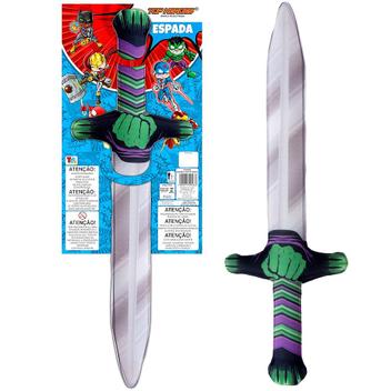 Espada Infantil Bomb Hero Verde Huk com Revestimento Tecido - Toy ...