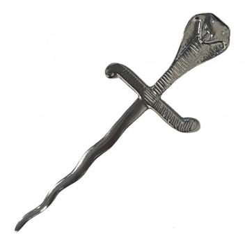 Espada Serpente Niquelada Proteção 18 Cm Em Metal - Meta Atacado ...