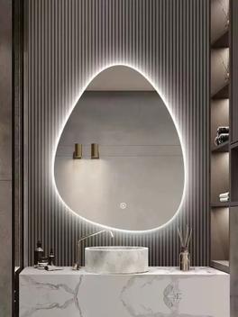 Espelho LED Banheiro Organico Touch c/ Desembaçador 60x50 cm - Smart ...