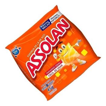 Esponja De Aço Assolam 45g Contem 8 Unidades - Assolan - Palha de Aço ...