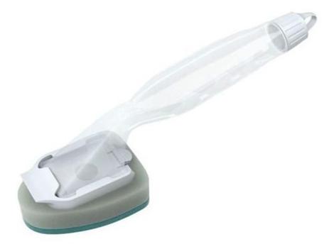 Esponja Lava Louça Com Dispenser Reservatório De Detergente - Flash ...