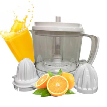Espremedor de Frutas Elétrico Potente 1,2L com 2 Cones Adaptavel ...