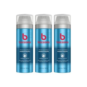 Espuma de Barbear Bozzano Hidrataçao 200ml - Kit C/3un - Espuma de ...