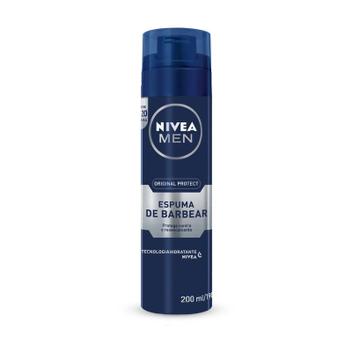 Espuma de Barbear Nivea Men Original Protect 200ml - Espuma de Barbear ...