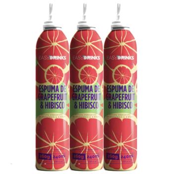 Espuma De Grapefruit E Hibisco Easy Drinks 260G (3 Unidades) - Espuma ...
