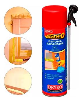 Espuma Expansiva 750ml Poliuretano Fácil Uso Geral - Dryko - Espuma ...