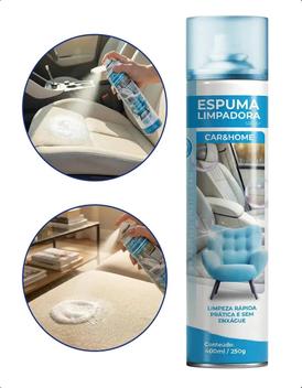 Espuma Limpadora Spray Etaniz 400ml Limpa Sujeira Pesada - Limpa ...