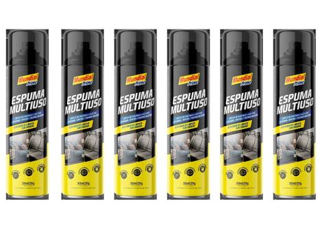 Espuma Multiuso Mundial Prime 300ml - Limpeza a Seco - Limpador Multiuso - Magazine Luiza