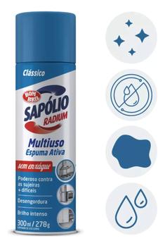 Espuma Power Multiuso Sapólio Radium 300ml Bombril - Bom Bril ...