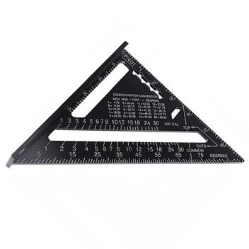 Esquadro Rápido Régua Transferidor Triangular 7 Polegadas Alumínio ...