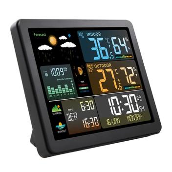 Estação Meteorológica Inteligente Interna E Externa, Relógio, Medidor ...