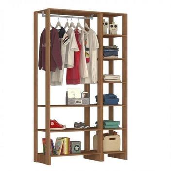Estante Closet Yes 120cm com 9 Prateleiras - Montana - Nova Móbile ...