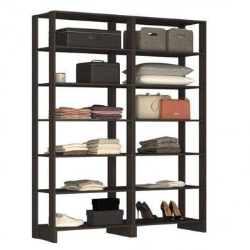 Estante Closet Yes 160cm com 12 Prateleiras - Grafite - Nova Móbile ...
