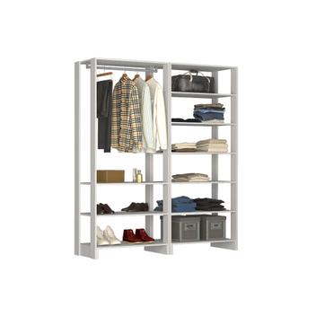 Estante Closet Yes 160cm com 9 Prateleiras - Branco - Nova Móbile ...
