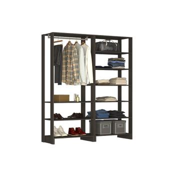 Estante Closet Yes 160cm com 9 Prateleiras - Grafite - Nova Móbile ...