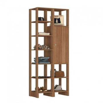 Estante Closet Yes 80cm com 1 Porta e 9 Nichos - Montana - Nova Móbile ...