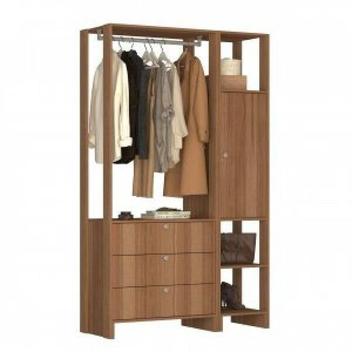 Estante Closet Yes com 1 Porta e 3 Gavetas - Montana - Nova Móbile ...