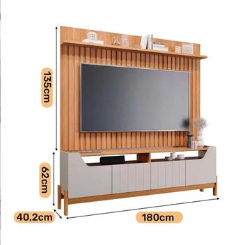 Estante Home Moema com 4 Portas Painel para TV até 70 Polegadas ...