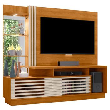 Estante Home para TV 60 Polegadas Frizz Plus Cinamomo Off White Madetec ...