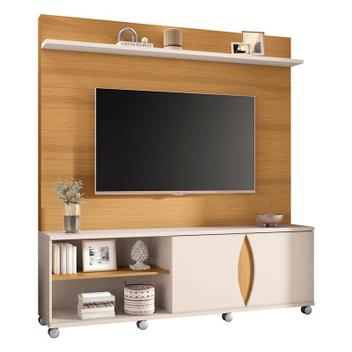 Estante Home Theater Luxor Cinamomo Off White - HB Móveis - HB Moveis ...