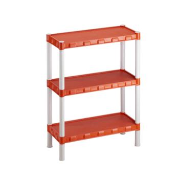 Estante Modular Laranja Com 3 Prateleiras Agraplast - Estante ...