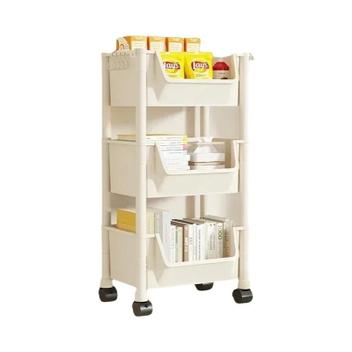 Estante Móvel Portátil com Rodas para Cozinha e Sala de Estar - Móveis ...
