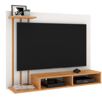 Estante Painel Suspenso TV 48 Polegadas Nicho Organizador Prateleira Decorativa Sala Quarto ...