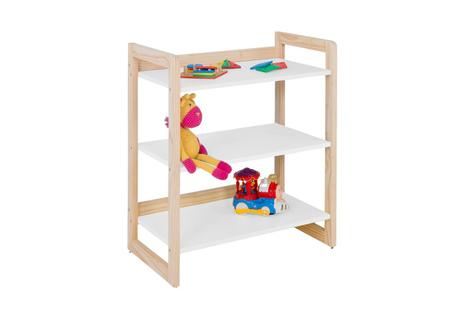 Estante Pequena 3 Prateleiras Organizador de Brinquedo Quarto Colore ...