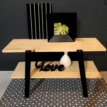 Estante Rack Decorativa Para Sala Hall De Entrada Escritório Ambientes ...