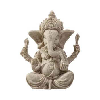 Estátua De Elefante Buda Ganesha Em Arenito Feito À Mão, Decoração De ...