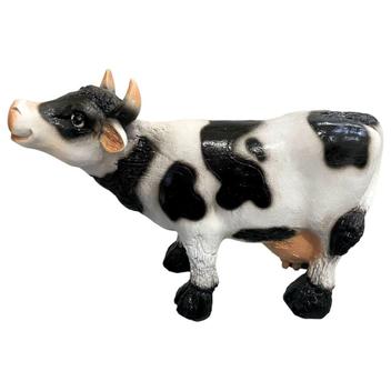 Estatueta De Vaca Estátua Do Jardim Bonito Decorativo Resina - Tropical ...