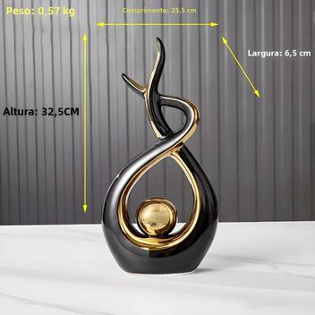 Estatuetas De Cerâmica Nórdica Para Sala De Estar, Ornamentos De Feng ...