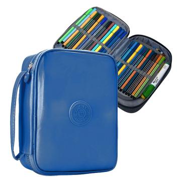 Estojo Box Escolar Alça Organizador Juvenil Duplo Grande Compartimento ...