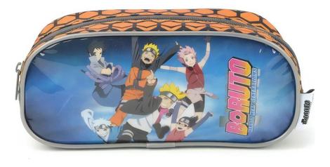 Estojo Escolar Infantil Simples Boruto Laranja Luxcel - Estojo escolar ...