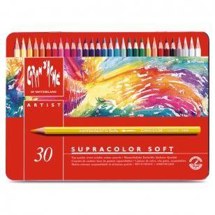 Estojo Lápis Aquarelável Caran dAche Supracolor 30 Cores - Caran D'Ache ...