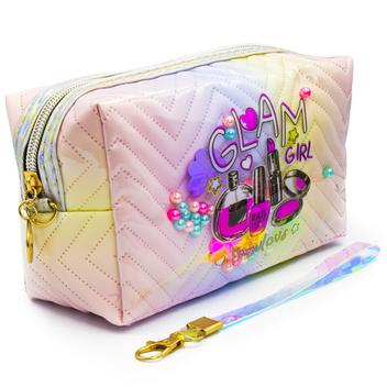 Estojo Quadrado Decorado Organizador Grande Lapis Pen Ziper - Hxt ...