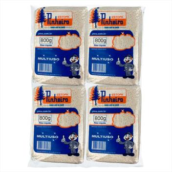 Estopa Multiuso 800g Limpeza E Polimento Automotivo Kit 8 - Pinheiro ...