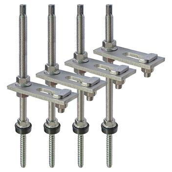 Estrutura Painel Solar Suporte Parafuso Telhado - Kit 4 UN - Mastertel ...