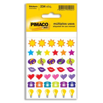 Etiqueta Adesiva Pimaco Stickers Divertidos 234 Un 886617 886617 ...