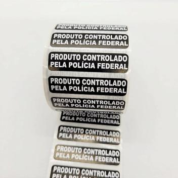 Etiqueta adesiva: Produto Controlado pela Polícia Federal - Sachê ...