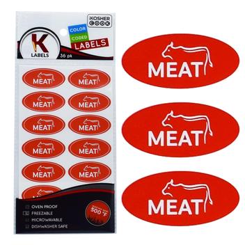 Etiquetas de carne The Kosher Cook Oven Proof 500 C, pacote com 36 ...