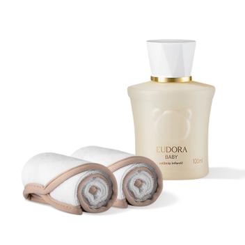 Eudora Kit Baby: Kit Toalhinha + Água de Colônia 100ml - Cuidados com o ...