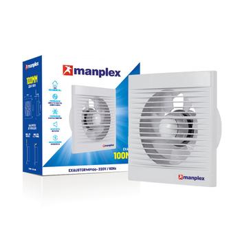 Exaustor Banheiro Lavabo 100mm Silencioso Potente Manplex - Exaustor ...