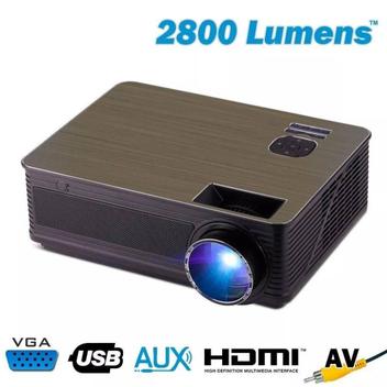 Exbompj-v220 projetor de led com multimidia 2800 lumens hdmi/aux/usb ...